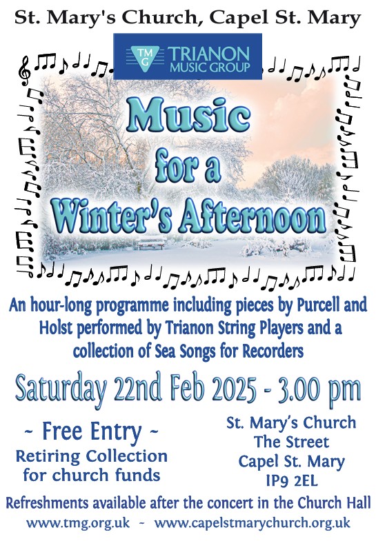 Welcome to St Mary, Virgin and Mother | Capel St Mary Church